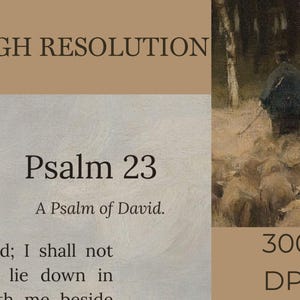 Psalm 23 KJV Printable Set/2 – Shepherd & Sheep Art by Anton Mauve ...