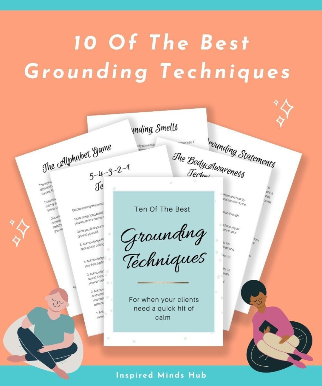 Ten Best Grounding Techniques Anxiety Relief Mental Health - Etsy Ireland