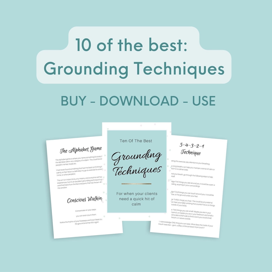 Ten Best Grounding Techniques Anxiety Relief Mental Health Self Care ...