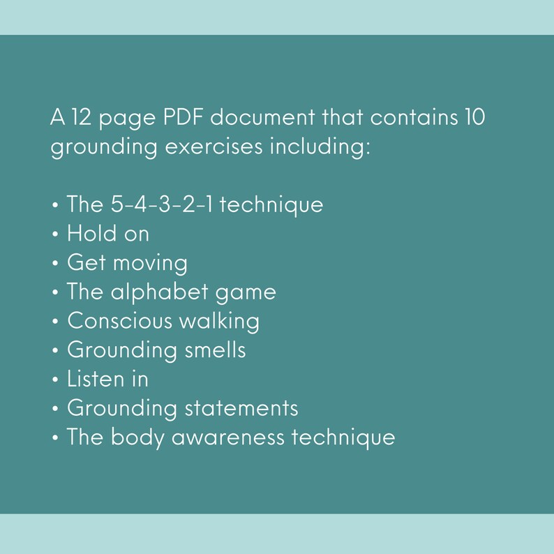 Ten Best Grounding Techniques Anxiety Relief Mental Health Self Care ...