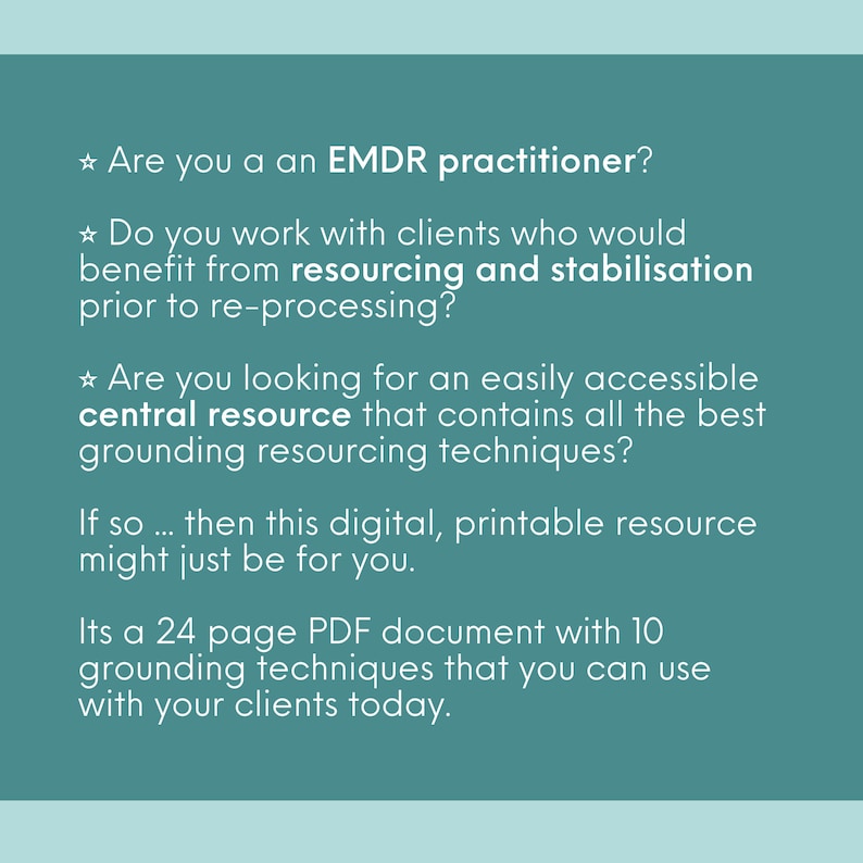 Self Help Therapy Scripts EMDR Scripts Anxiety Management Mental Health ...