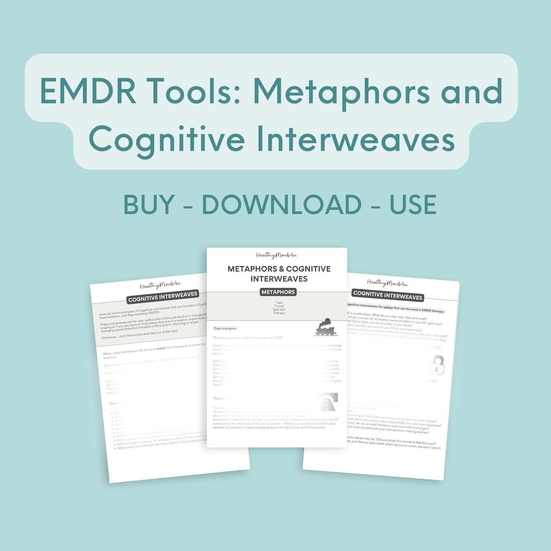 EMDR Metaphors and Cognitive Interweaves Resource Bundle for Busy ...