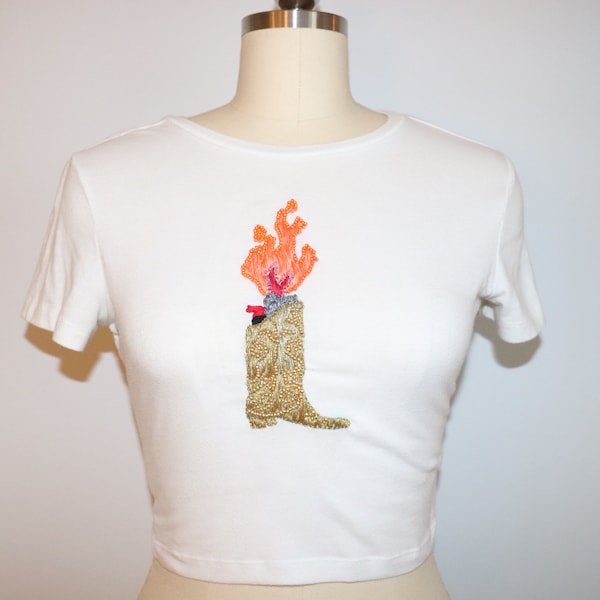 Embroidered Tee - Etsy