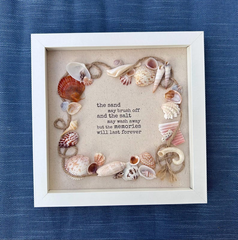 Sandy Memories Shadow Box / Florida Gulf Shells - Etsy