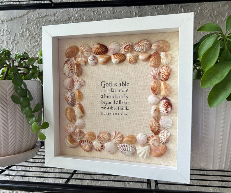 Ephesians 3:20 God is Able Shadow Box - Etsy
