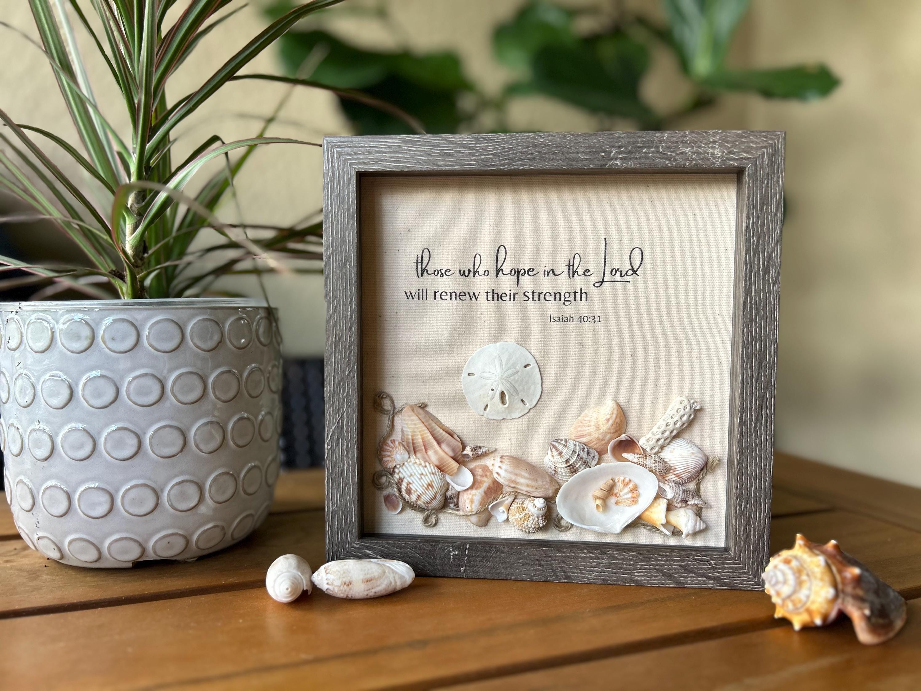 Hope in the Lord Shadow Box / Florida Shells - Etsy