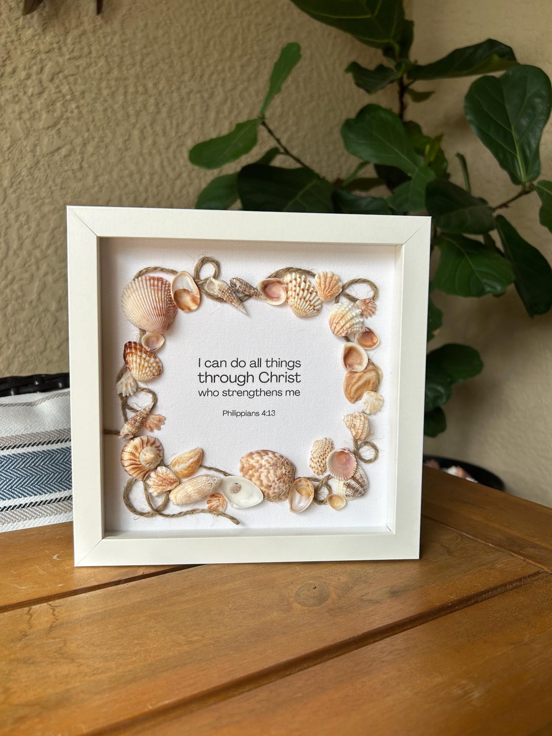 I Can Do All Things / Florida Seashell Shadow Box - Etsy