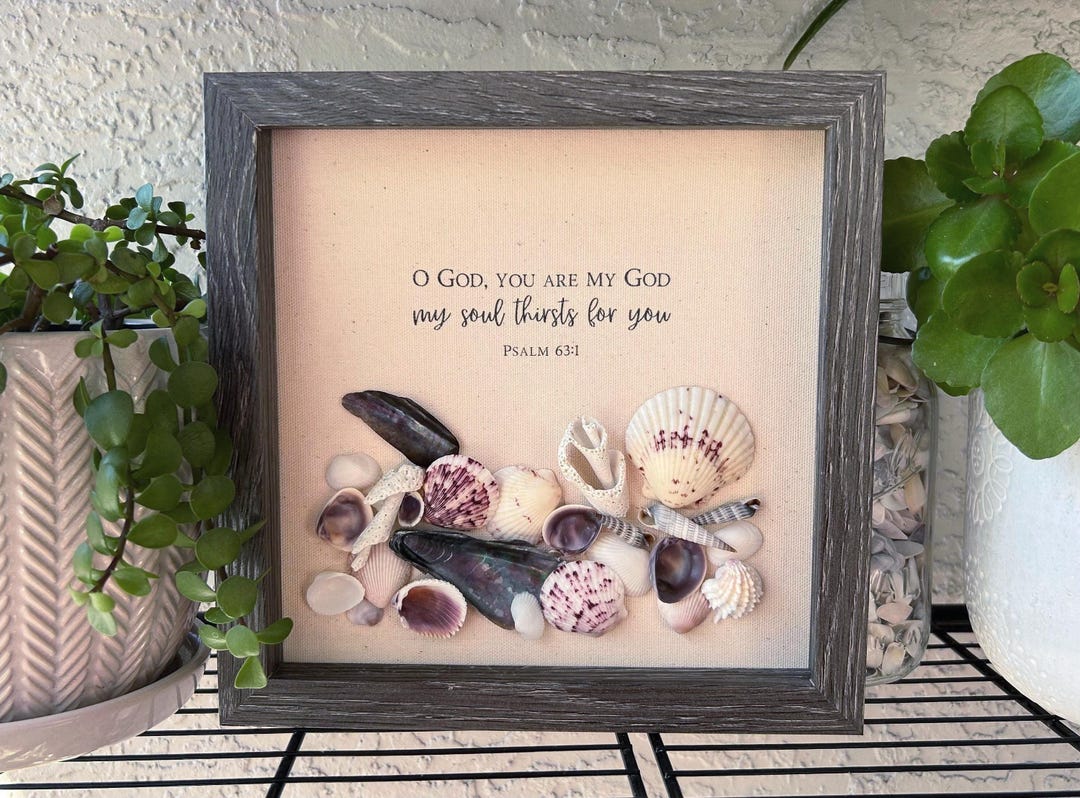 My Soul Thirsts for God Shell Shadow Box - Etsy