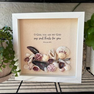 My Soul Thirsts for God Shell Shadow Box - You Choose Frame Color! - Etsy