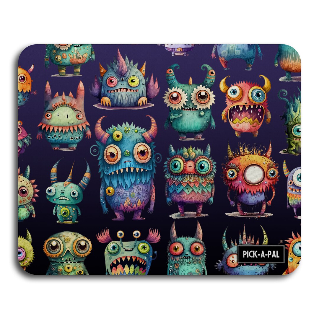Monster Pal Mouse Pad - Etsy