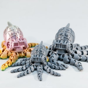 Articulated Steampunk Octopus Fidget Toy Stress Toy - Etsy
