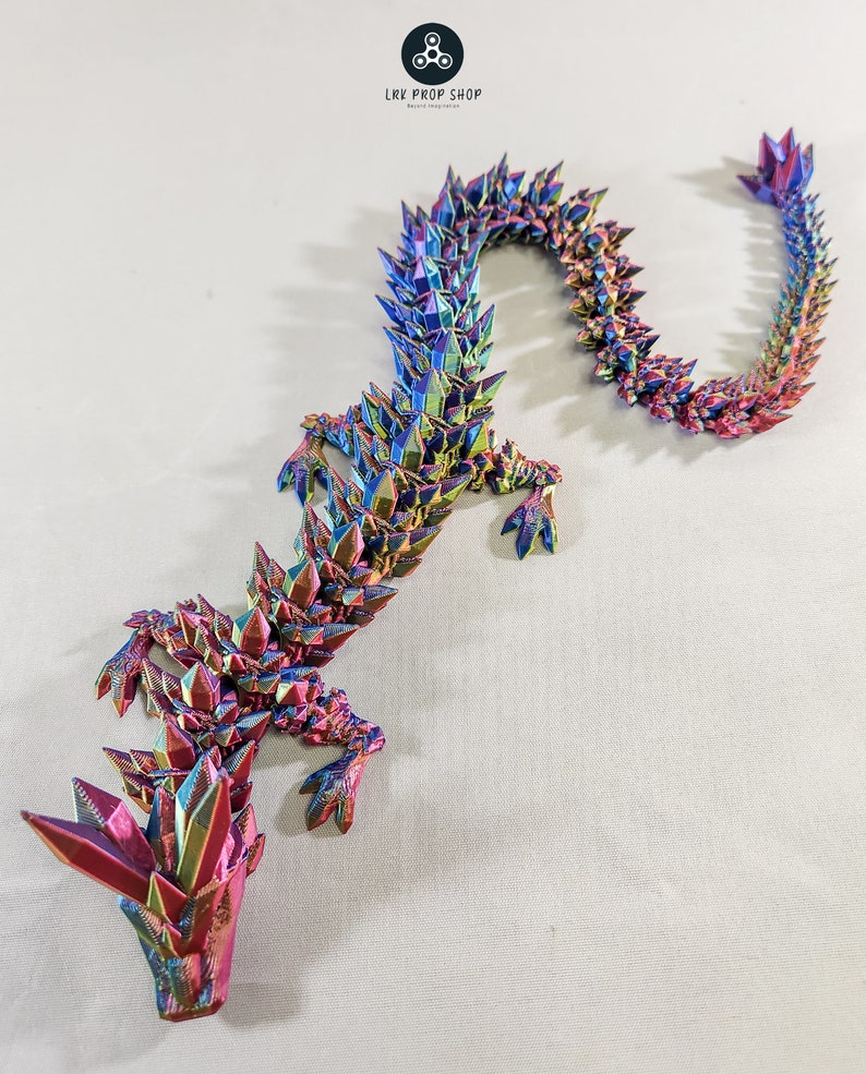 14 Inch Crystal Dragon Egg: 3D Printed Articulated Fidget Toy - Etsy