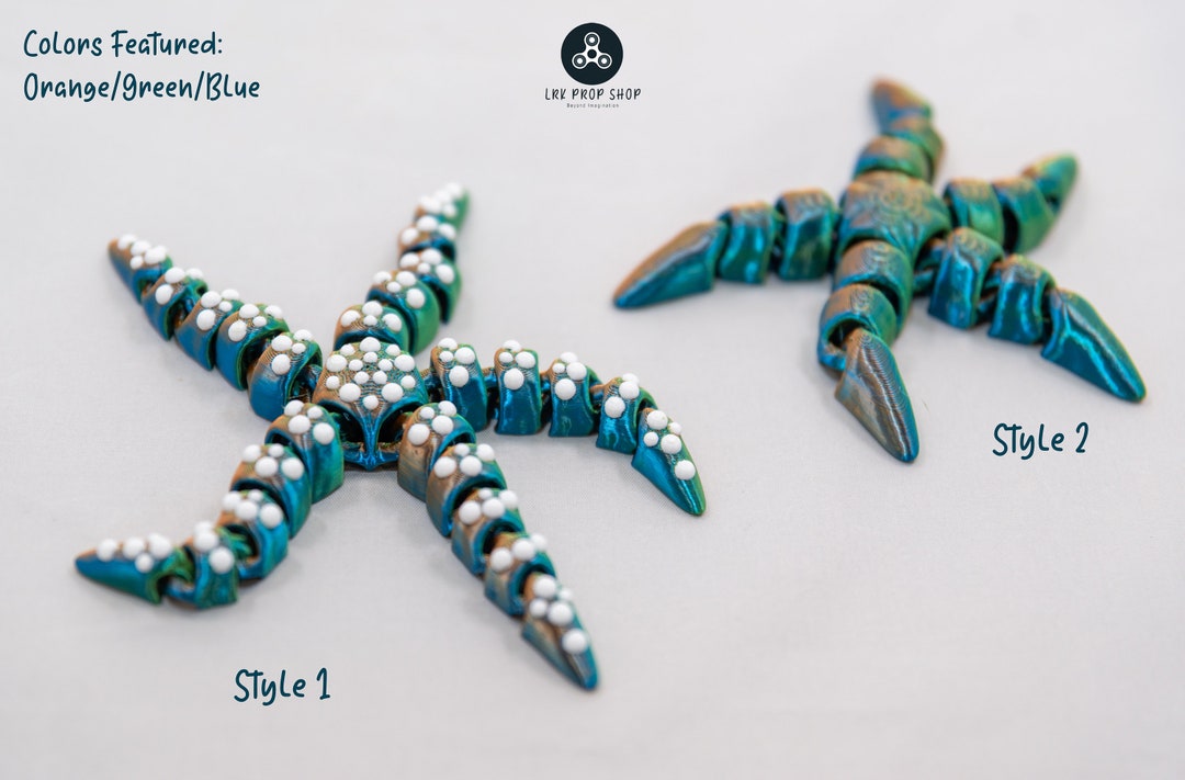Articulated Starfish - Fidget Toy - Sensory Toy - TWO Styles Available ...