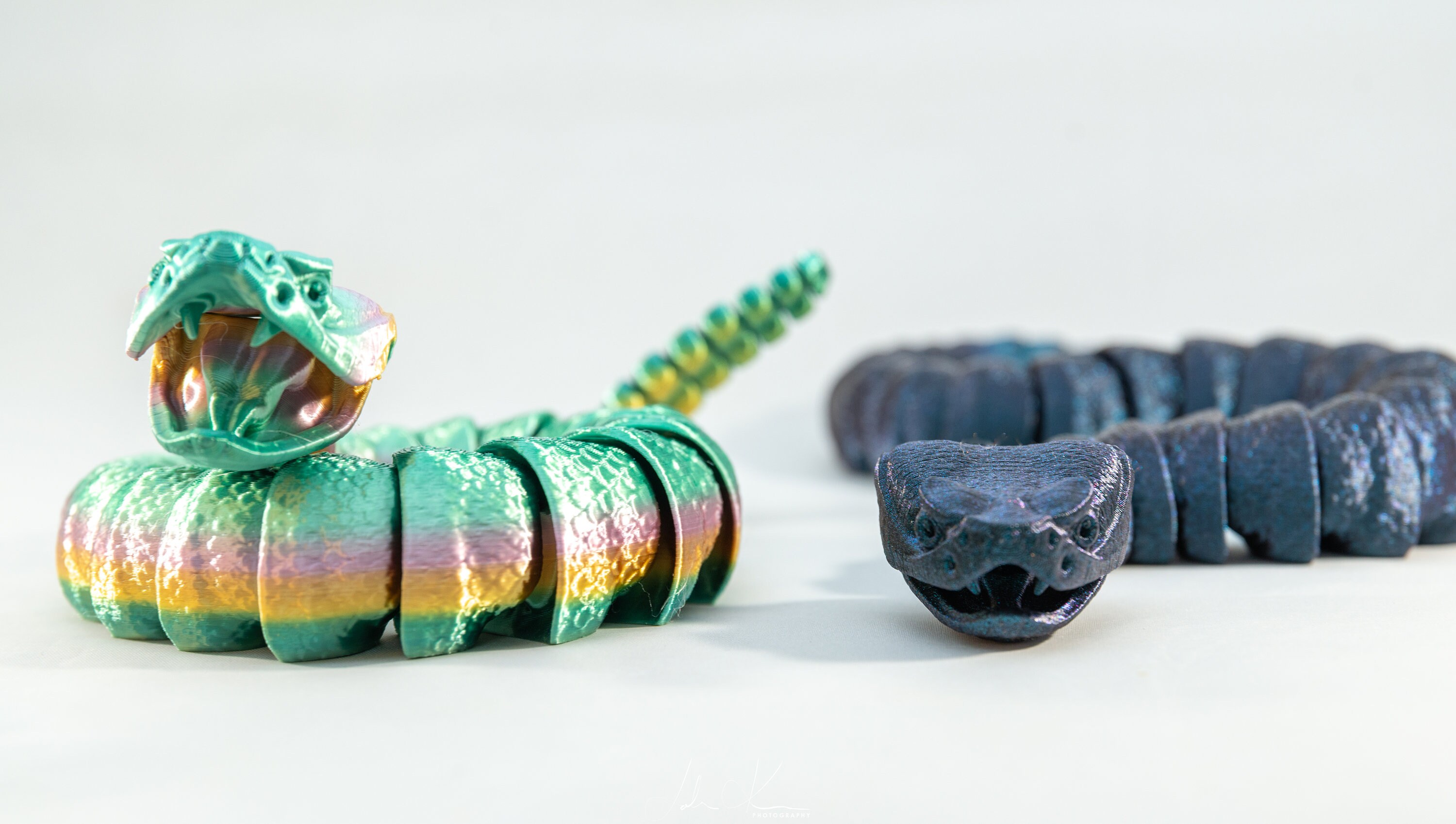 Articulated Rattlesnake Mini Version Fidget Toy WORKING - Etsy