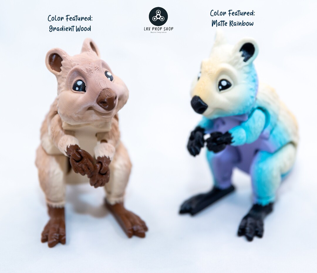 True Color Articulated Quokka - Fidget Toy - Stress Toy - Quokka Toy ...