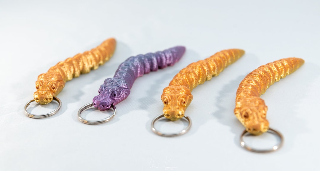 Articulated Python Keychain - Etsy