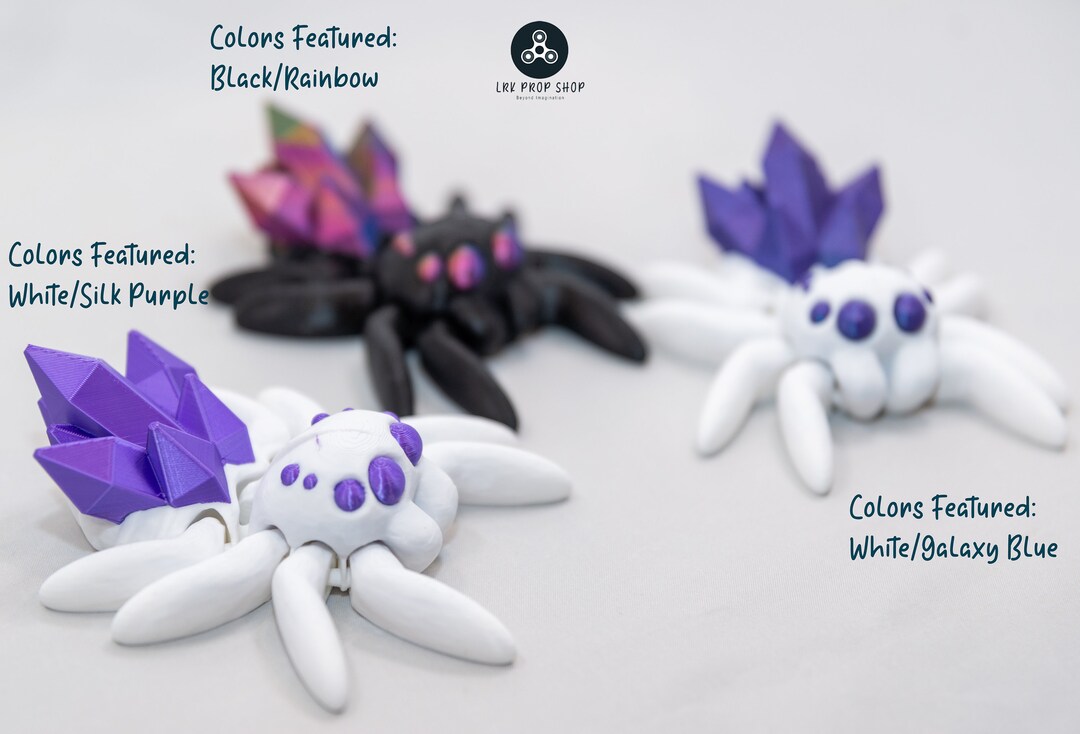 Articulated Crystal Spider Fidget Toy - 5 Inch Sensory Toy - Etsy