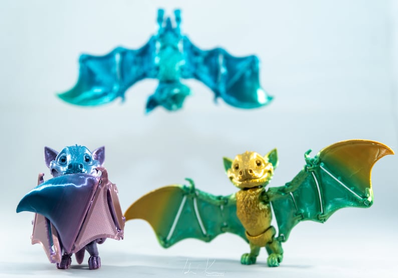 Articulated Fruit Bat Fidget Toy Stress Toy - Etsy