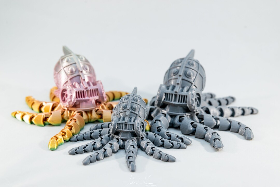 Articulated Steampunk Octopus Fidget Toy Stress Toy - Etsy