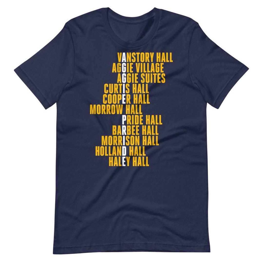 NCAT - A&T Hall Edition Unisex Tee (navy) - Etsy