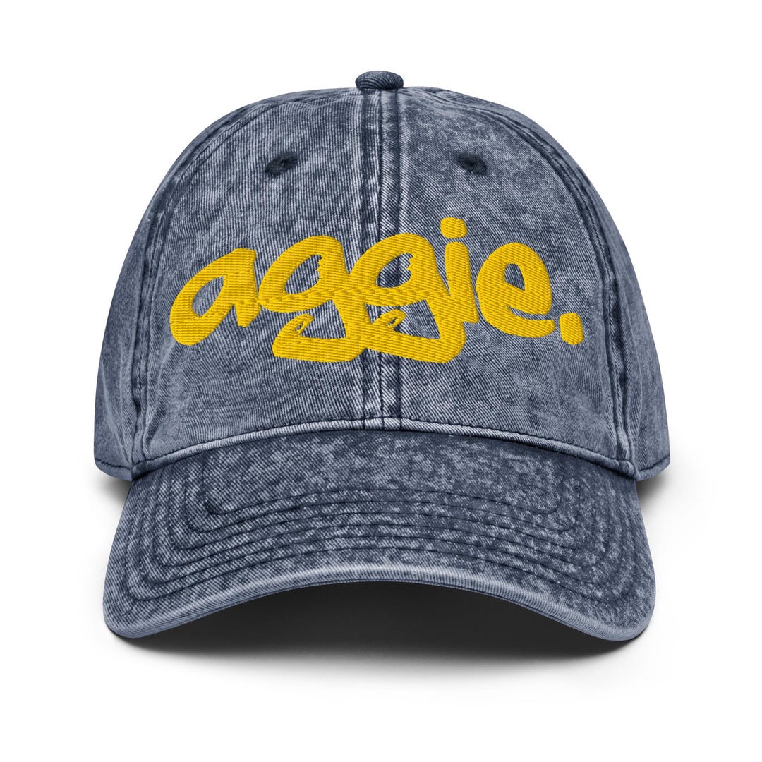 NCAT - NC A&T AGGIE Distressed Denim Dad Cap - Etsy