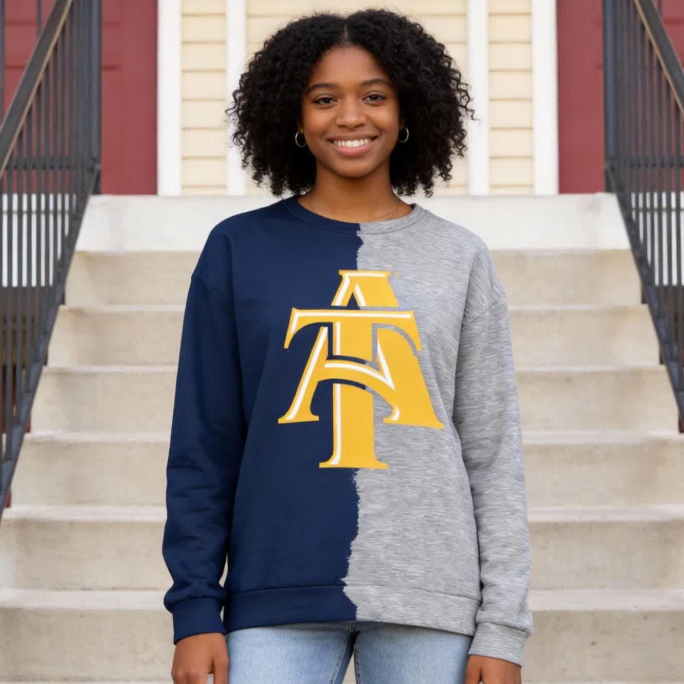 NCAT - Aggie Remix Unisex AOP Cotton Sweatshirt - Etsy
