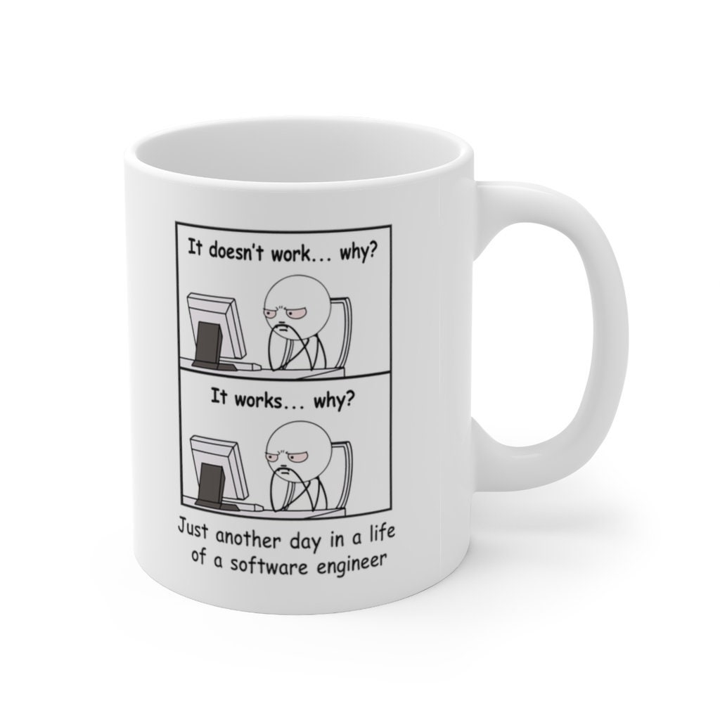 Taza de programador taza de café de programación divertida de - Etsy España