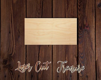 Rectangle Unfinished Wood Cutout Shape Laser Cut DIY Craft - Etsy
