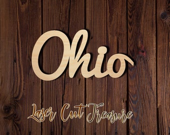 Ohio State Laser Cut Out Unfinished Wood Shape Craft Supply - Etsy
