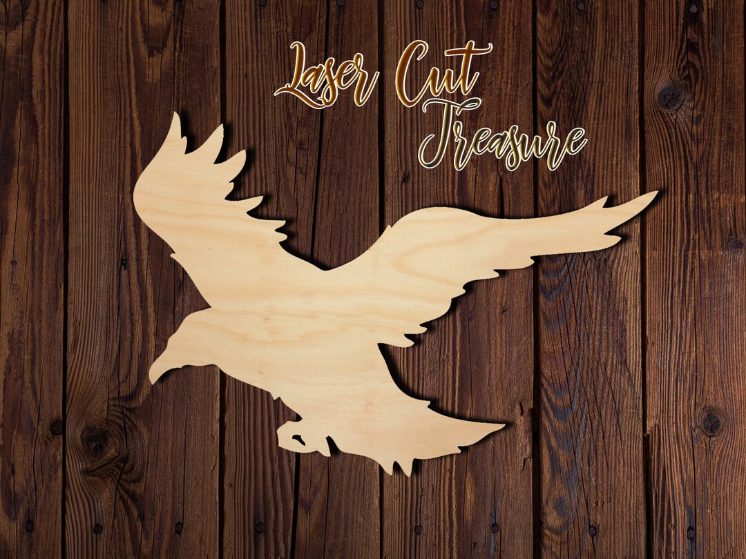 Raven - Halloween - Unfinished Laser Cut Wood Shape - 1/8" Baltic Birch ...