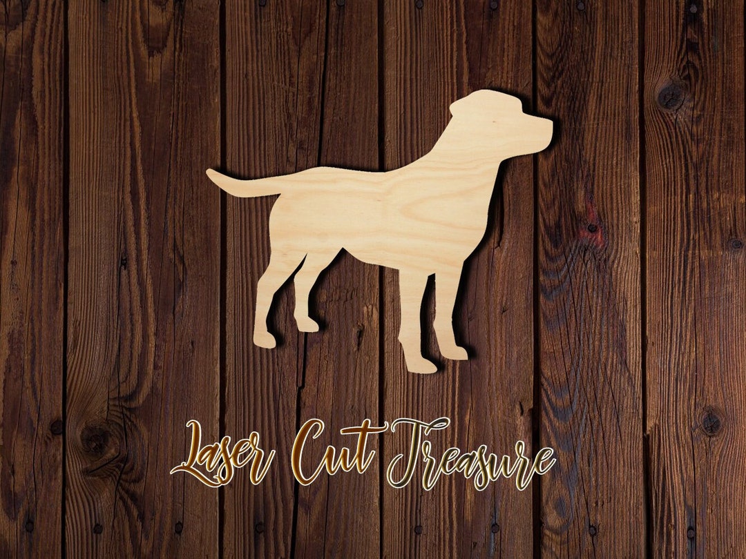 Dog Shape - Unfinished Laser Cut Wood Shape - 1/8