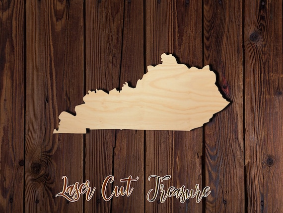 Kentucky State USA Unfinished Laser Cut Shape | Etsy
