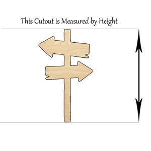 Arrow Sign - Unfinished Laser Cut Wood Shape - 1/8" Baltic Birch ...