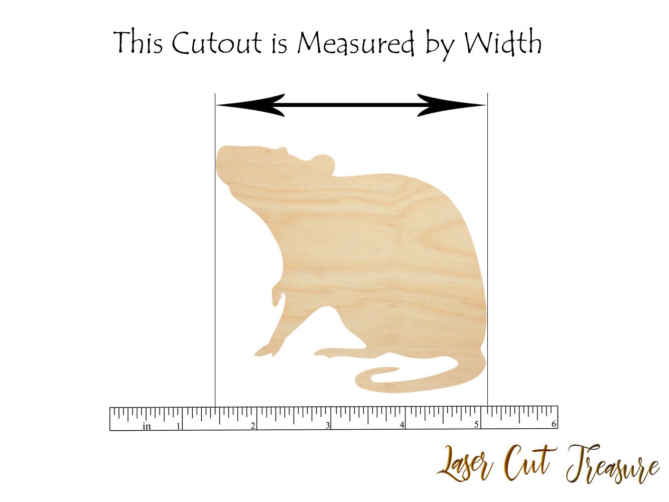 Rat Unfinished Laser Cut Shape - Etsy