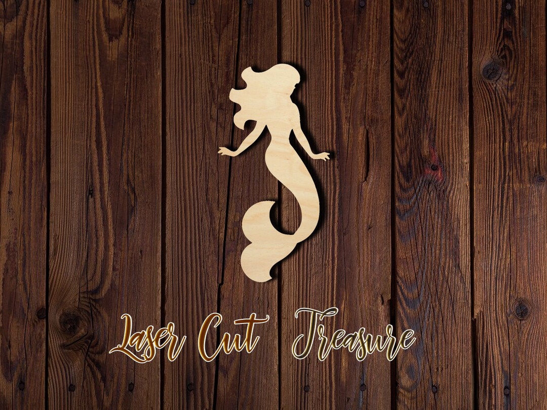 Mermaid Unfinished Laser Cut Shape - Etsy