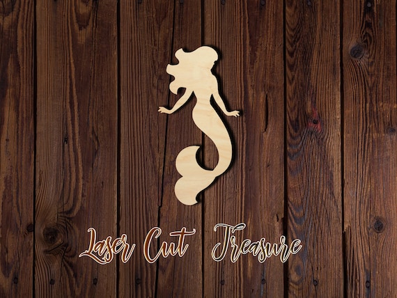 Mermaid Unfinished Laser Cut Shape | Etsy