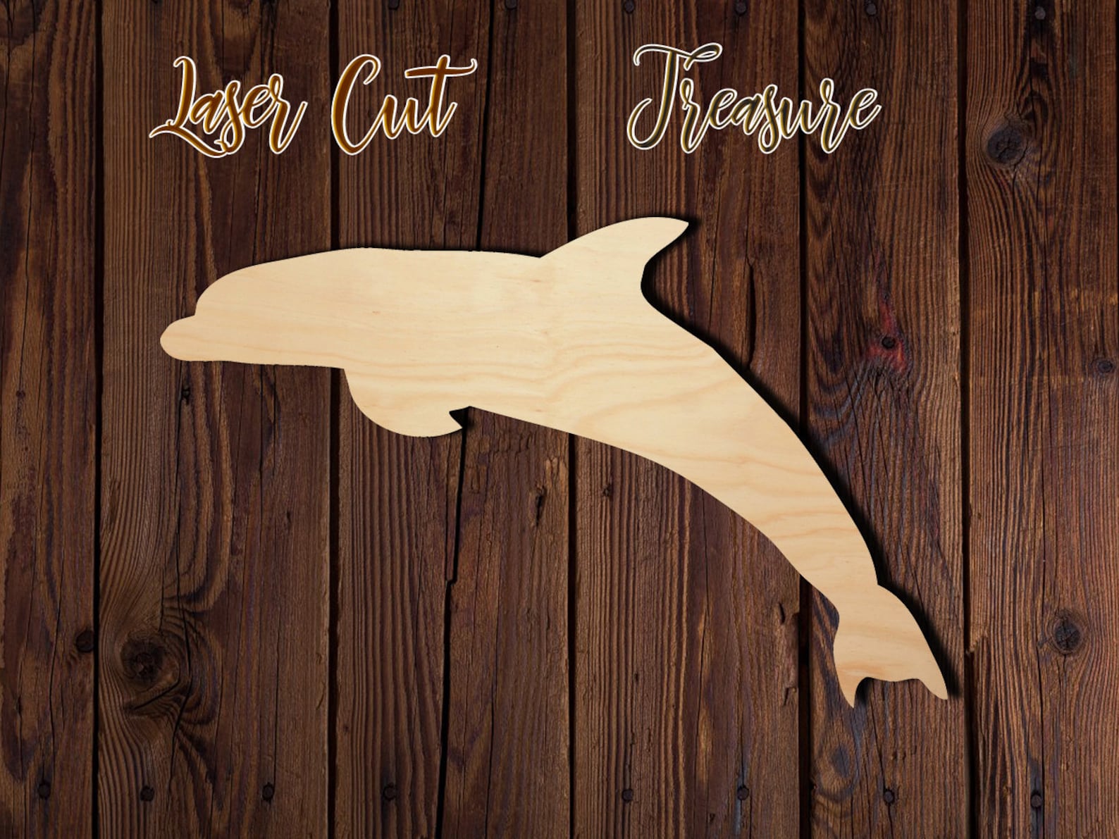 Dolphin Unfinished Laser Cut Shape - Etsy