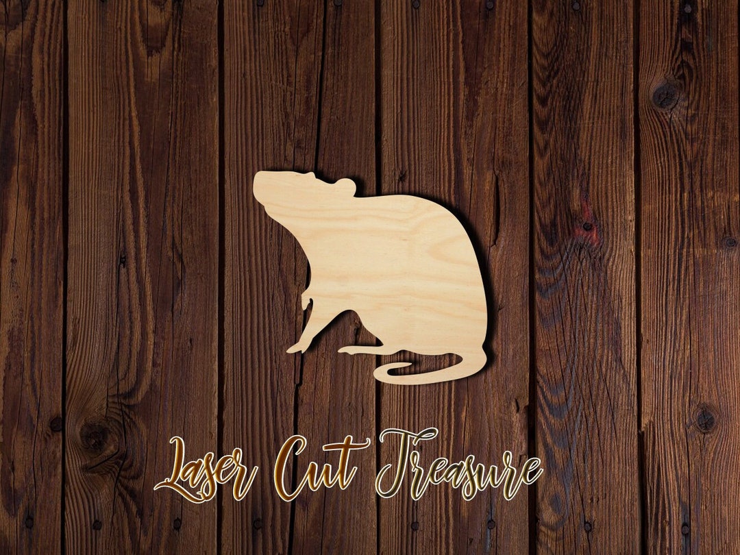 Rat Unfinished Laser Cut Shape - Etsy