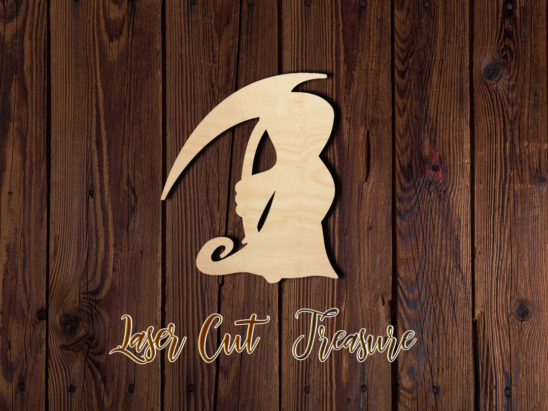 Reaper - Halloween - Unfinished Laser Cut Wood Shape - 1/8" Baltic ...