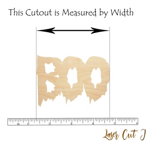 BOO Wood Sign - Unfinished Laser Cut Wood Shape - 1/8" Baltic Birch ...