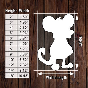 Mouse Unfinished Laser Cut Wood Shape - Etsy