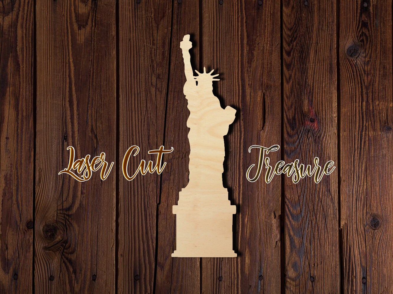 Statue of Liberty USA Unfinished Laser Cut Shape - Etsy