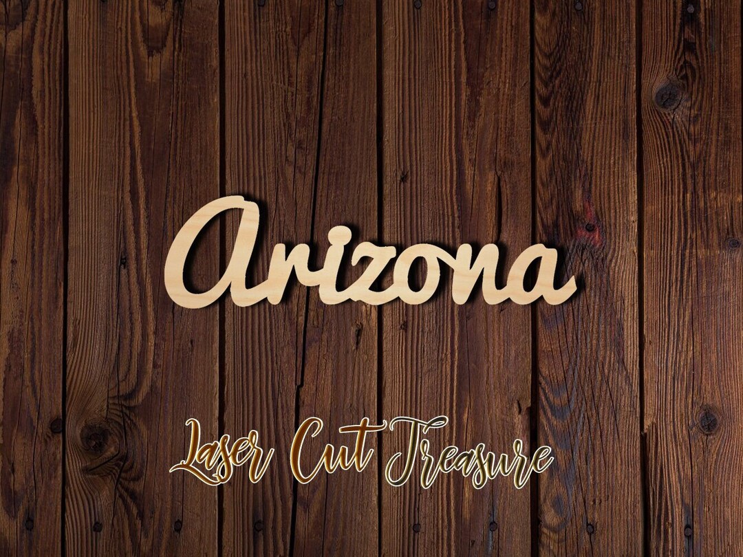 Arizona Wood Sign Unfinished Laser Cut Shape - Etsy