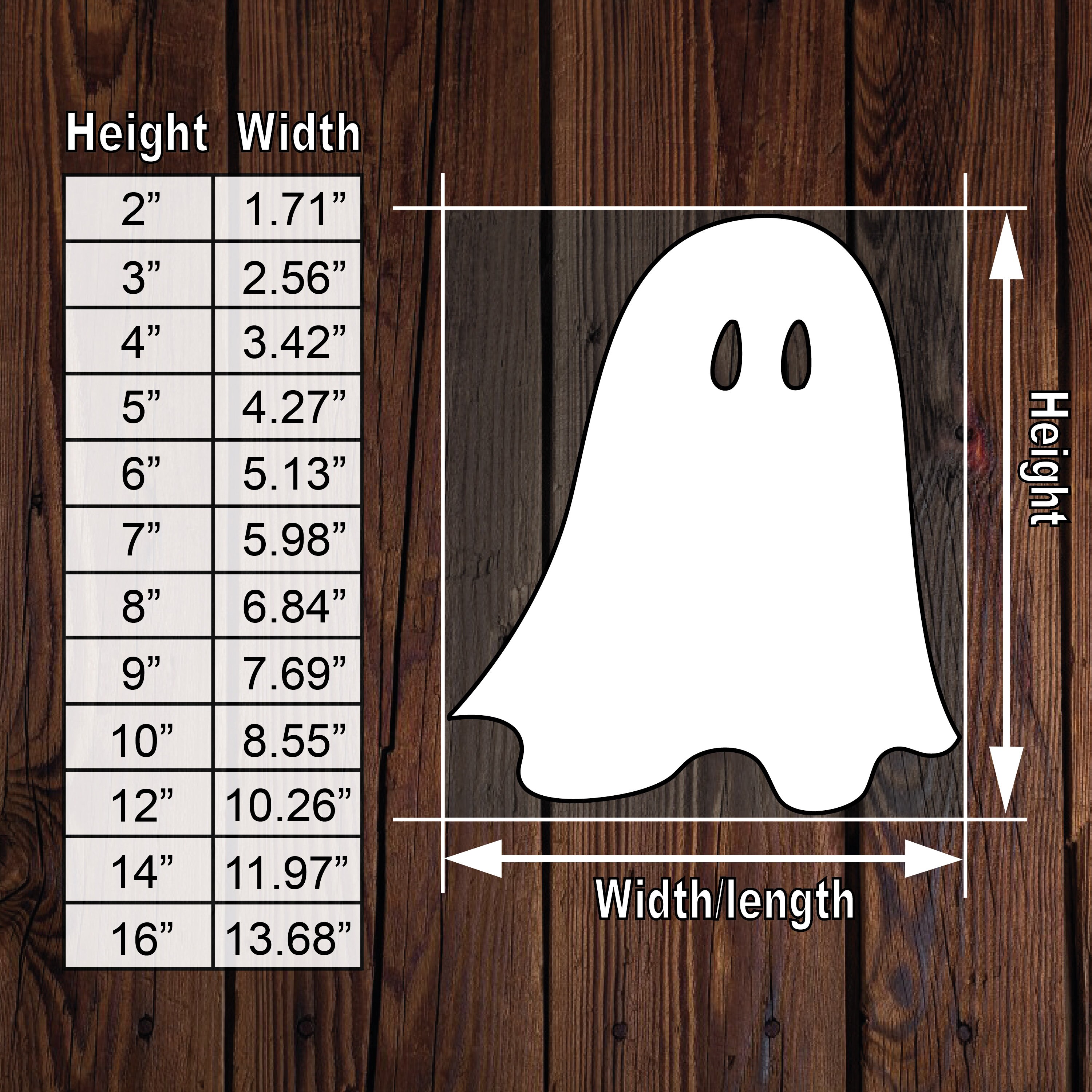 Ghost Halloween Unfinished Laser Cut Shape - Etsy