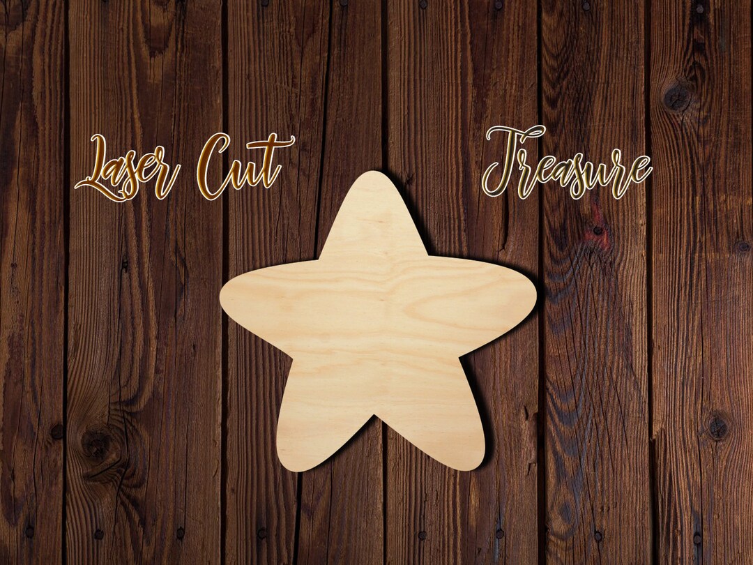 Star Unfinished Laser Cut Shape - Etsy