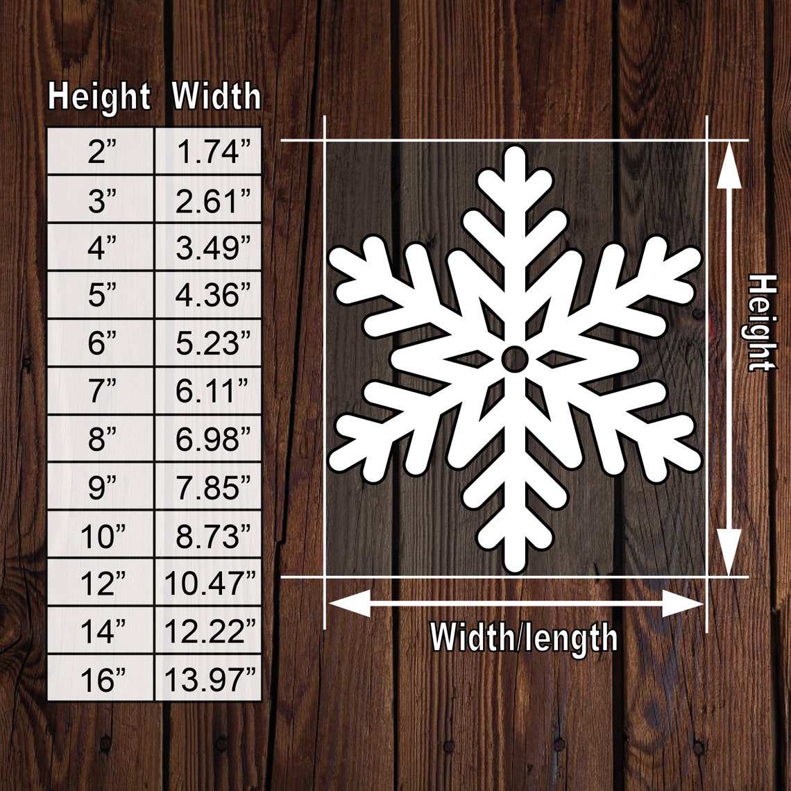 Snowflake Christmas Unfinished Laser Cut Shape | Etsy