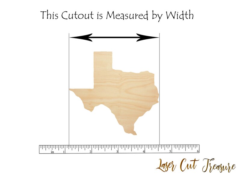 Texas State USA Unfinished Laser Cut Shape - Etsy