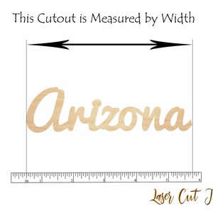 Arizona Wood Sign Unfinished Laser Cut Shape - Etsy