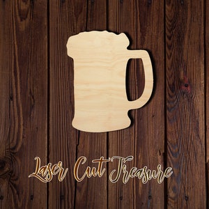 Beer Mug Shape Multiple Sizes Laser Cut Unfinished Wood Cutout Shapes 1 ...