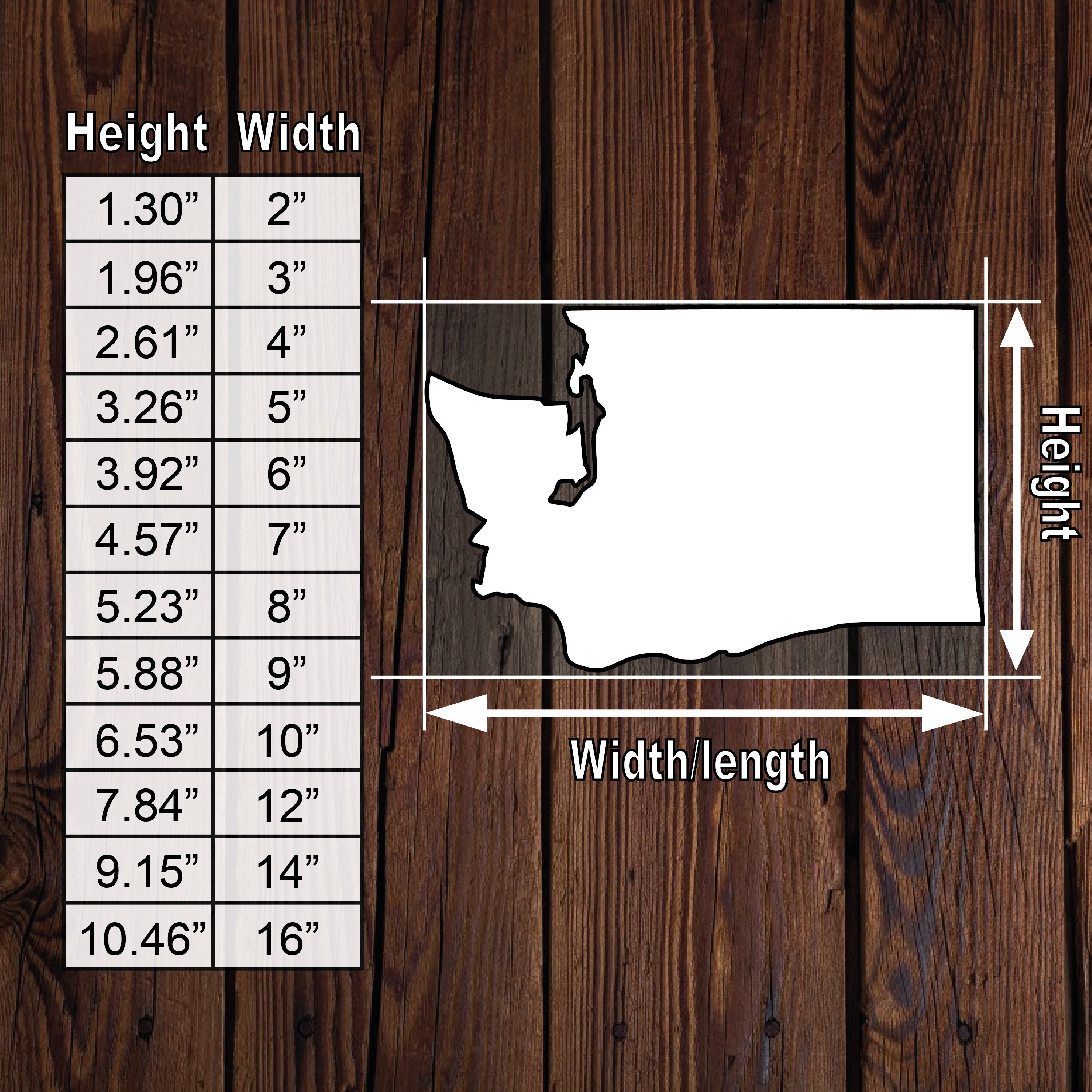 Washington State USA Unfinished Laser Cut Shape - Etsy